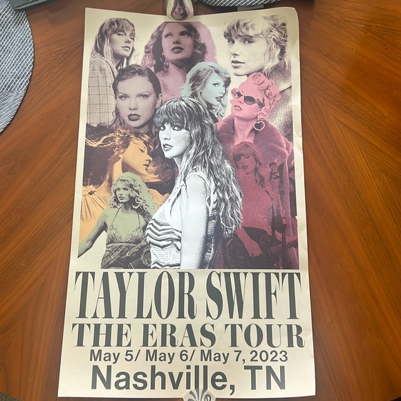Taylor Swift | Art | Taylor Swift Official Eras Tour Poster Nashville ...